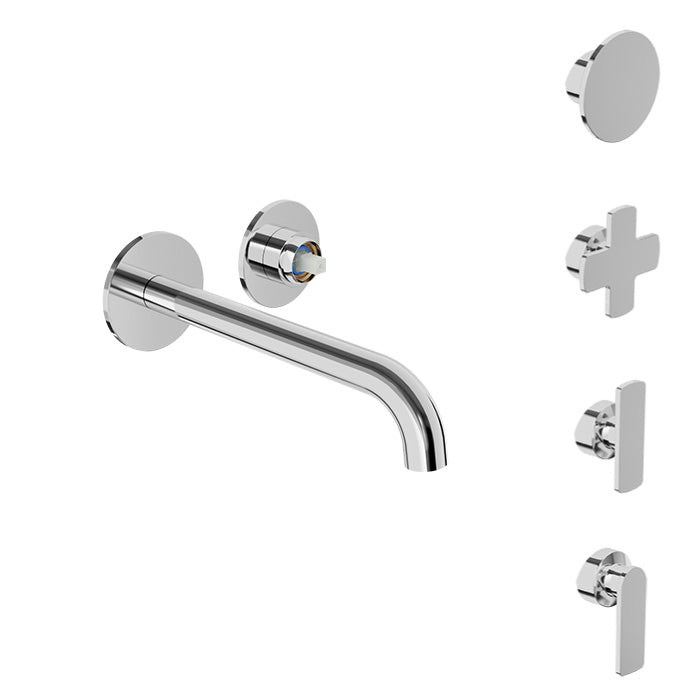 Robinet de lavabo mural à levier unique – Lartesia